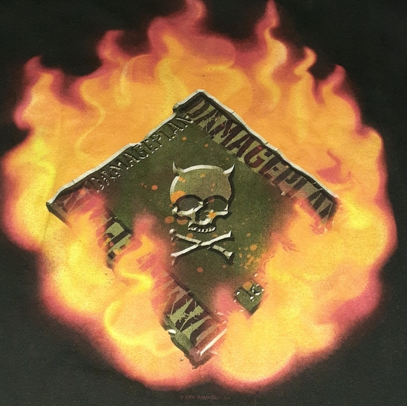 Vintage | Shirts | 206 Damageplan Dimebag Darrell Vinne Paul Band Shirt ...